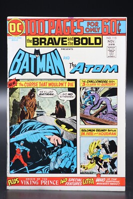 Brave and the Bold (1955) #115 Jim Aparo Cover & Art Batman & The Atom ...