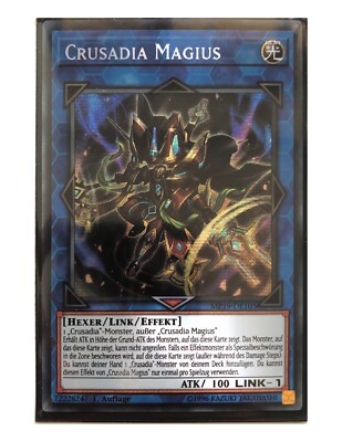 YUGIOH Crusadia Magius Prismatic Secret Rare m/nm 1. Auflage MP19-DE105 ...