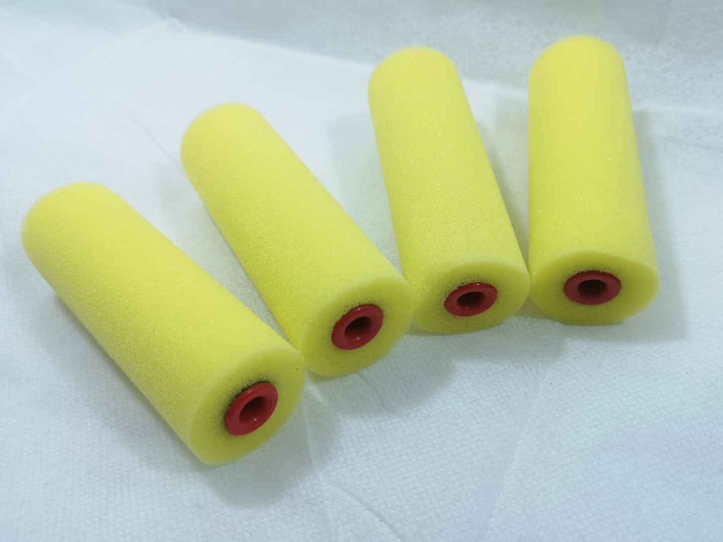 12 Pk Mini FOAM PAINT ROLLER SLEEVES PAINTING DECORATING SPONGE ROLLERS ...