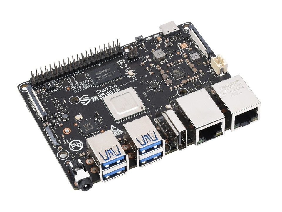 Waveshare VisionFive2 RISC-V Single Board Computer StarFive JH7110 ...