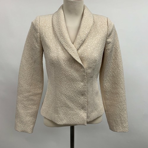 Magaschoni Collection Women's Blazer Size 2 Glittery Gold Lined Wedding ...