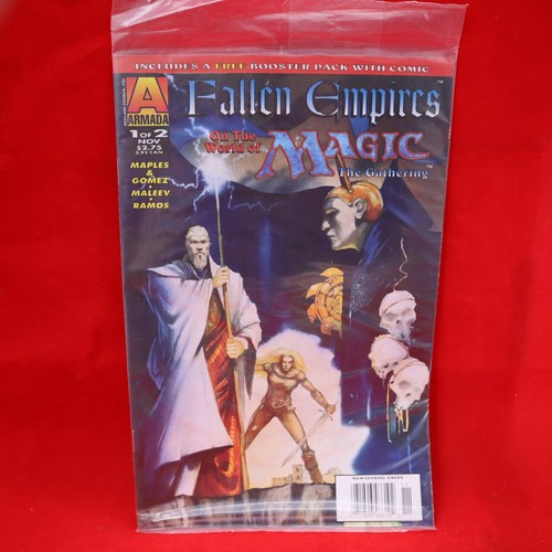 FALLEN EMPIRES MTG # 1 NEWSSTAND VARIANT ARMADA COMICS Nov 1995 W/BOOSTER PACK | eBay