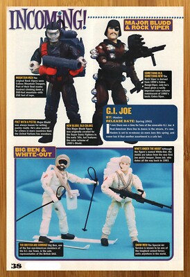 2001 GI Joe A Real American Hero Figures Print Ad/Poster Major Bludd ...