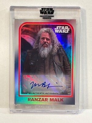 2022 TOPPS STAR WARS SIGNATURE MARK BOONE JR AUTO AS RANZAR MALK THE ...