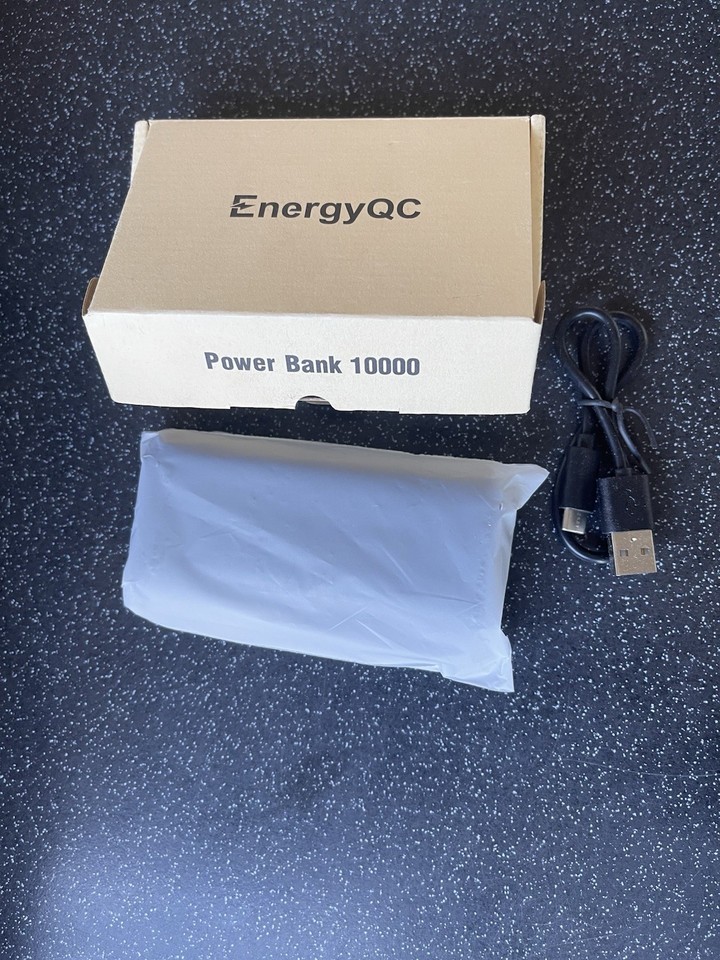 EnergyQC Light Power Bank 10000mAh Mini Portable External Battery ...