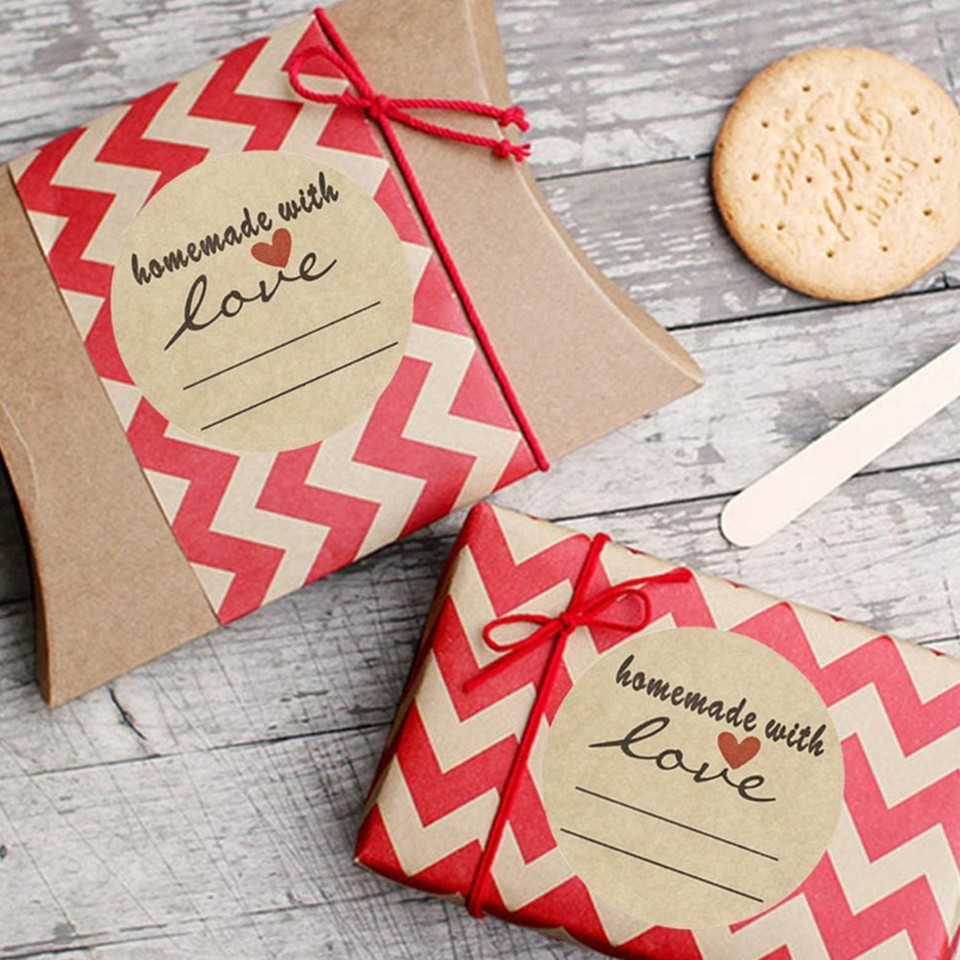 Hand Made Stickers Labels Homemade Sealing Party Favor Gift Decorative ...