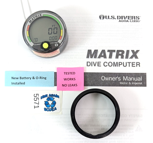 US Divers / Aqua Lung Matrix Scuba Dive Diving Computer Puck Module ...