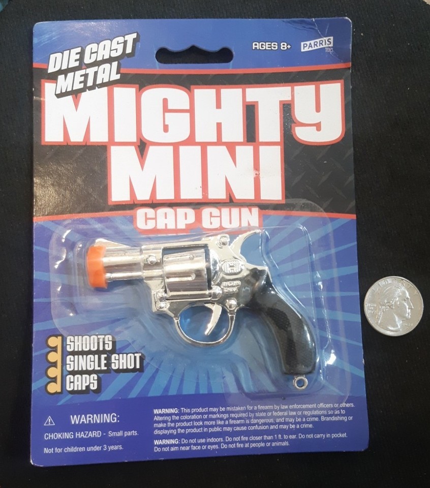 MINI CAP GUN MIGHTY MINI REVOLVER MODEL DIE CAST METAL RARE FIND From ...