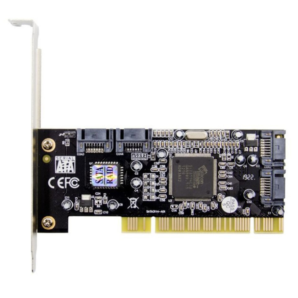 New 4 Port SATA PCI Expansion Card PCI To SATA Adapter Card RAID 1 | eBay