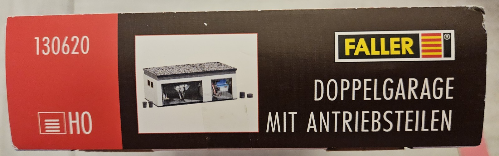 Faller HO Scale Model Kit - Double Garage w/ Printed Doors /Components ...