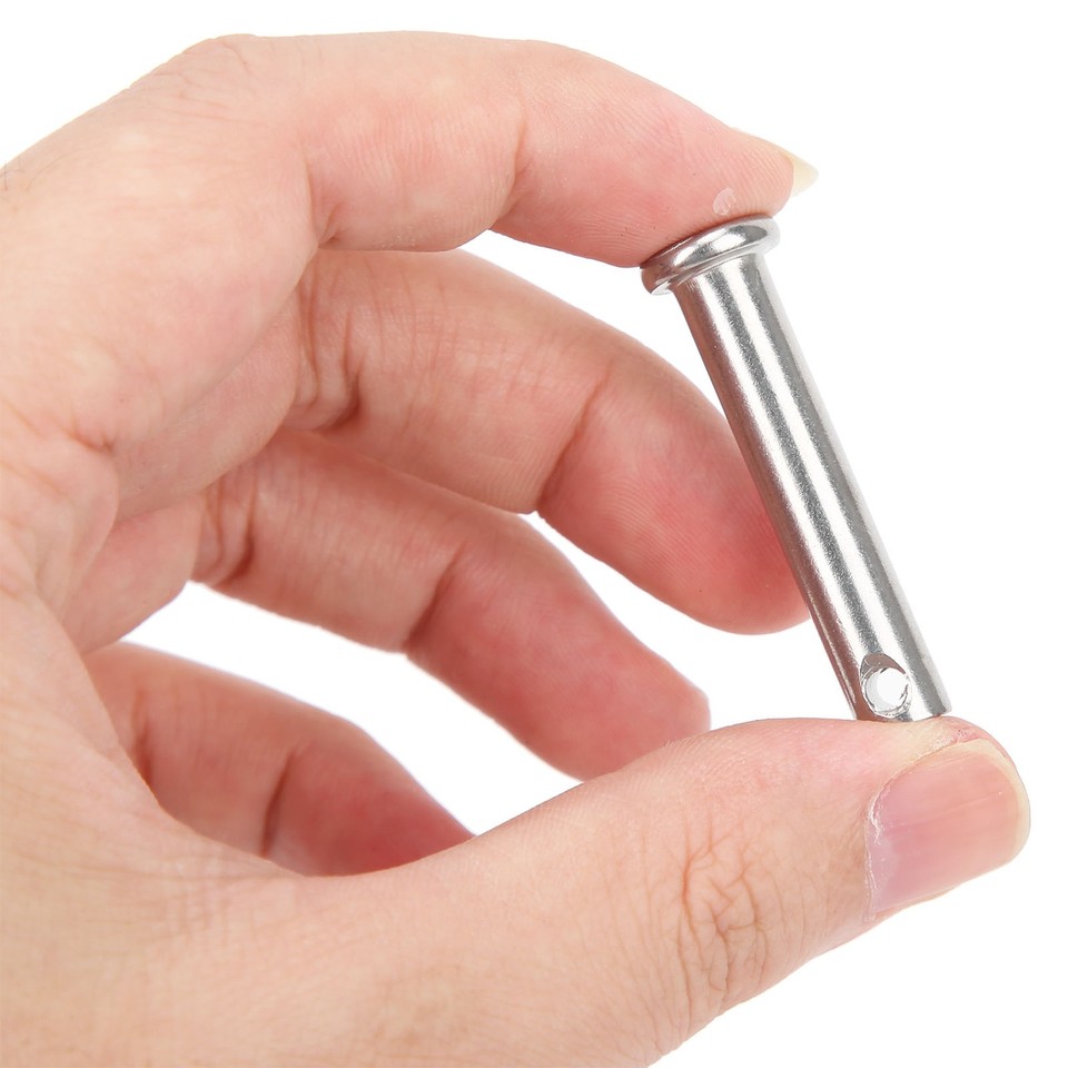 10Pcs Round Clevis Pins Flat Head 304 Locating Linear Moving Parts ...