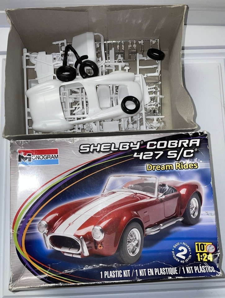 Monogram Shelby Cobra 427 S/C 1:24 Model Kit NEW Open Box | eBay
