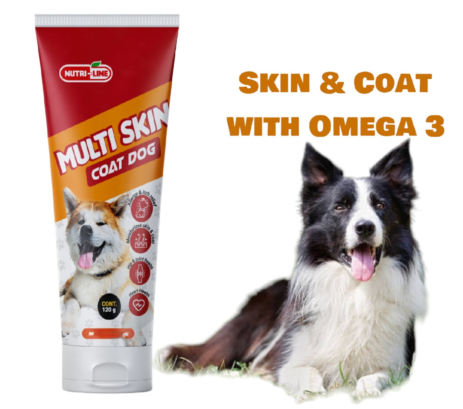 Multi Skin Coat w Omega 3 Chew for Canine Itchy Skin Treatment for Dog Gel 120Gr | eBay