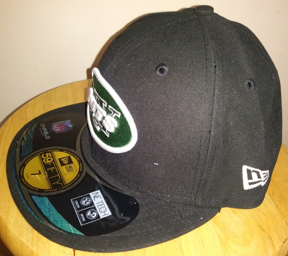 NFL JETS New York Jets Cap On Field NY Hat New Era Custom 5950 Mens ...