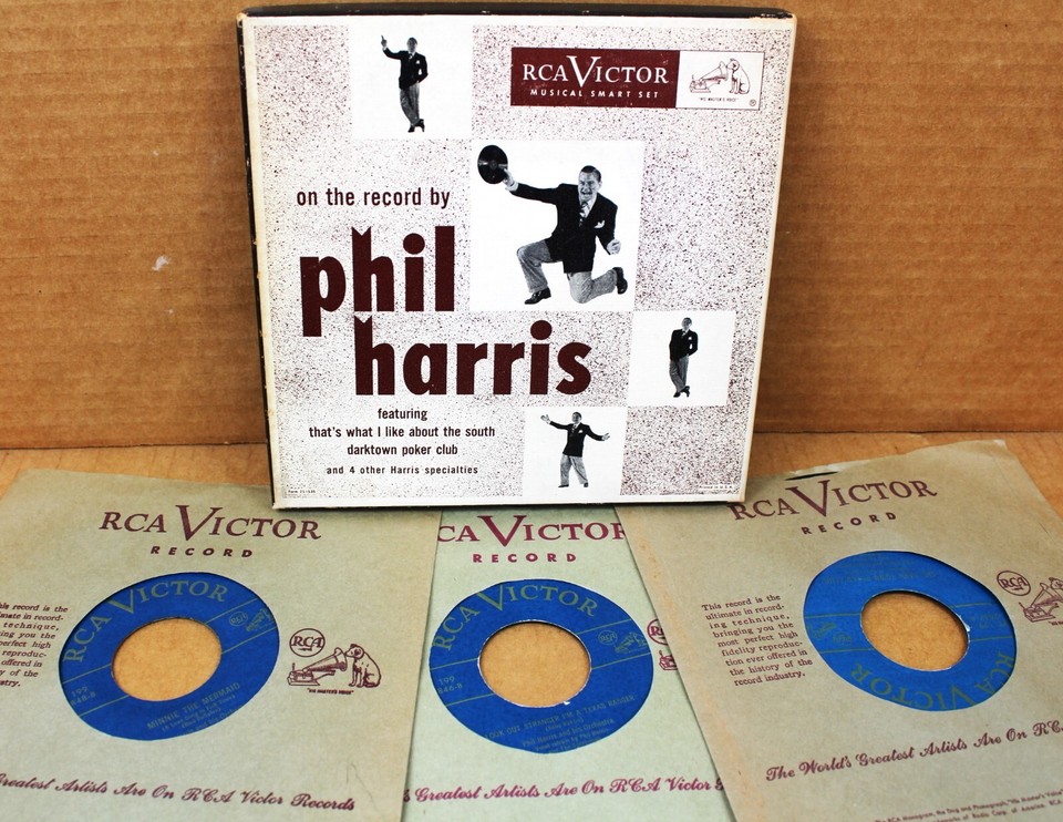 PHIL HARRIS Box Set of (3) 45 rpm ~ On The Record ~ 1952 RCA Victor ...