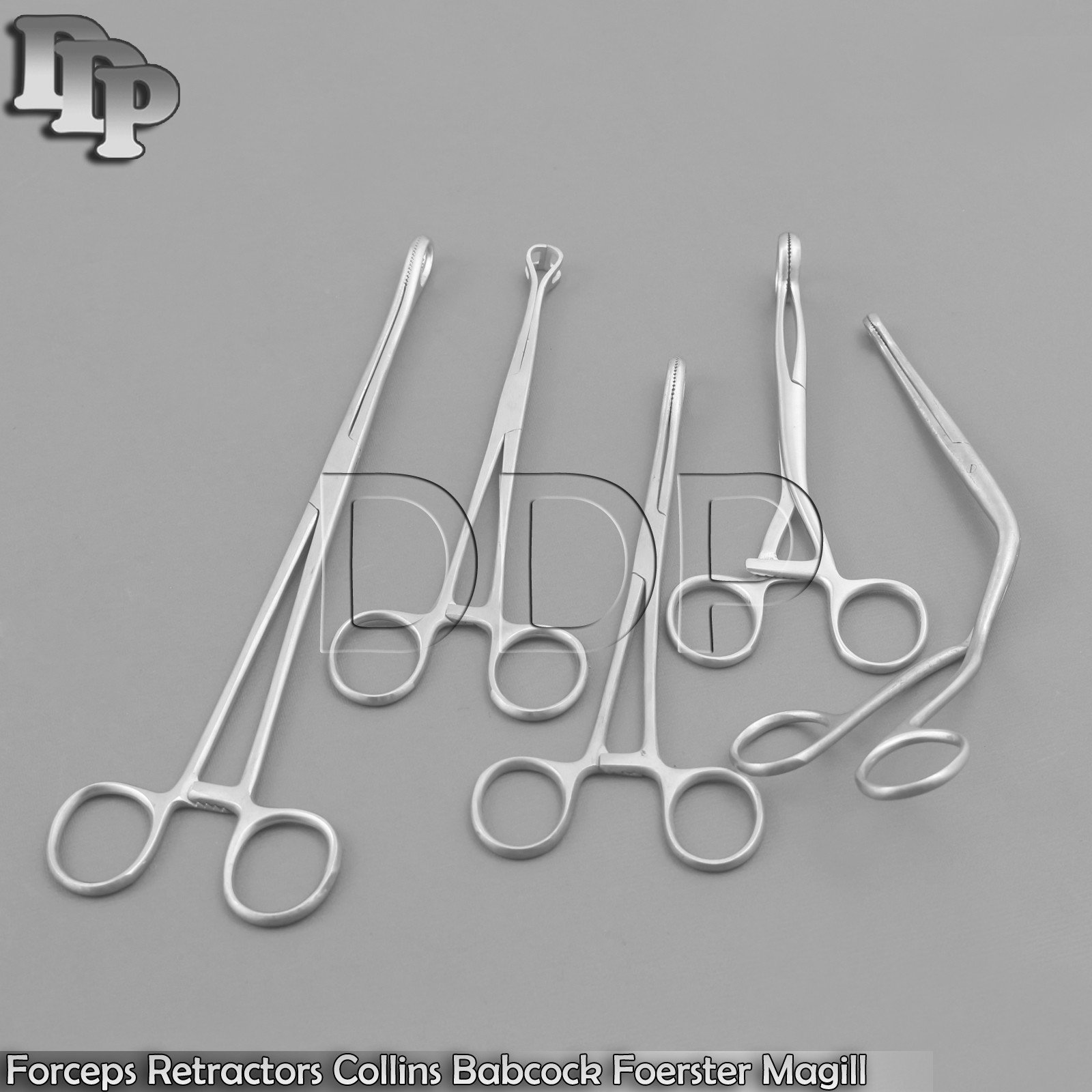 Forceps Retractors Collins Babcock Foerster Magill Instruments Set of 5 ...
