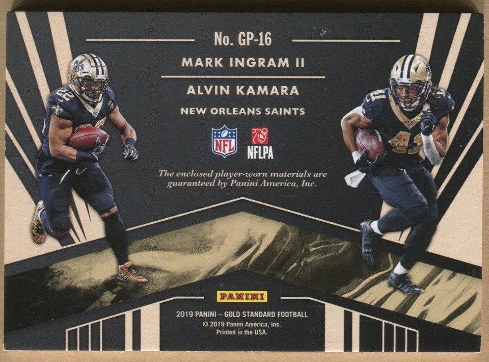2019 Panini Golden Pairs #GP-16 Mark Ingram II, Alvin Kamara/149, M57 | eBay