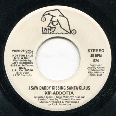 Kip Addotta - I Saw Daddy Kissing Santa Claus 1984 7", Single, Promo ...