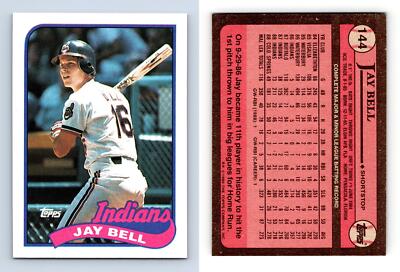 Jay Bell - Indians #144 Topps 1989 Baseball Trading Card | eBay