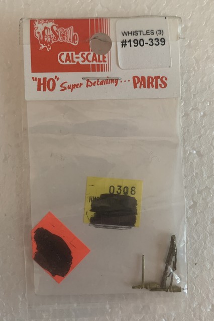 Cal Scale 190-339 HO Steam Locomotive Whistle (Brass Casting) Assorted ...