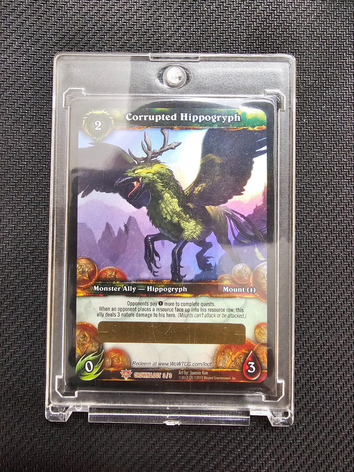 Corrupted Hippogryph: World of Warcraft TCG loot card UNSCRACHED MINT ...