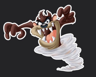 The Tasmanian Devil Sticker Decal Bumper Laptop Phone Truck Helmet ...