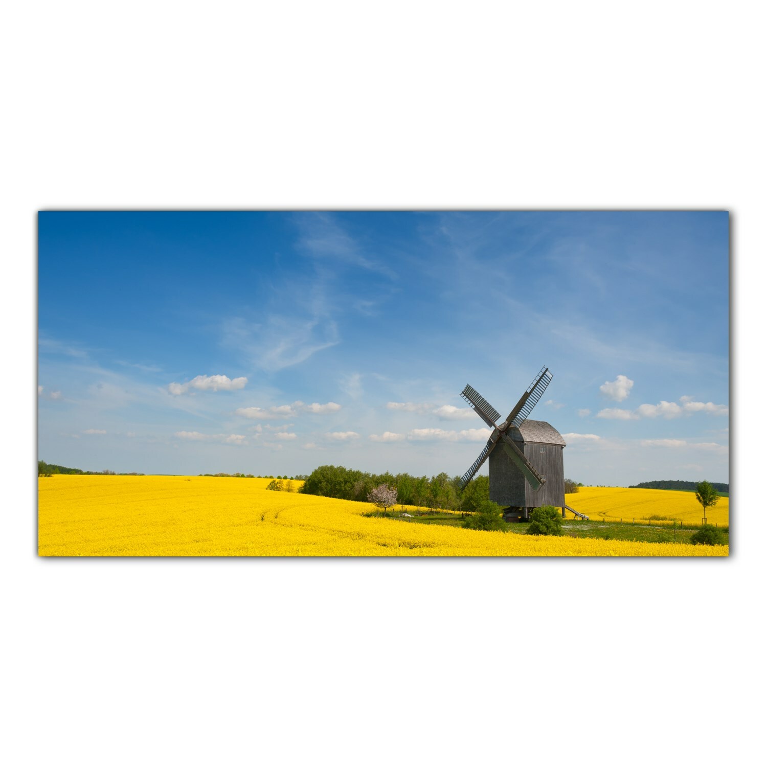 Glas-Bild Wandbilder Druck auf Glas Foto-Bild 140x70 Windmühle auf der ...