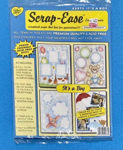 Scrap-Ease Easy to Create Scrapbook Kit "It's A Boy" #52973 NIP/NOS ...