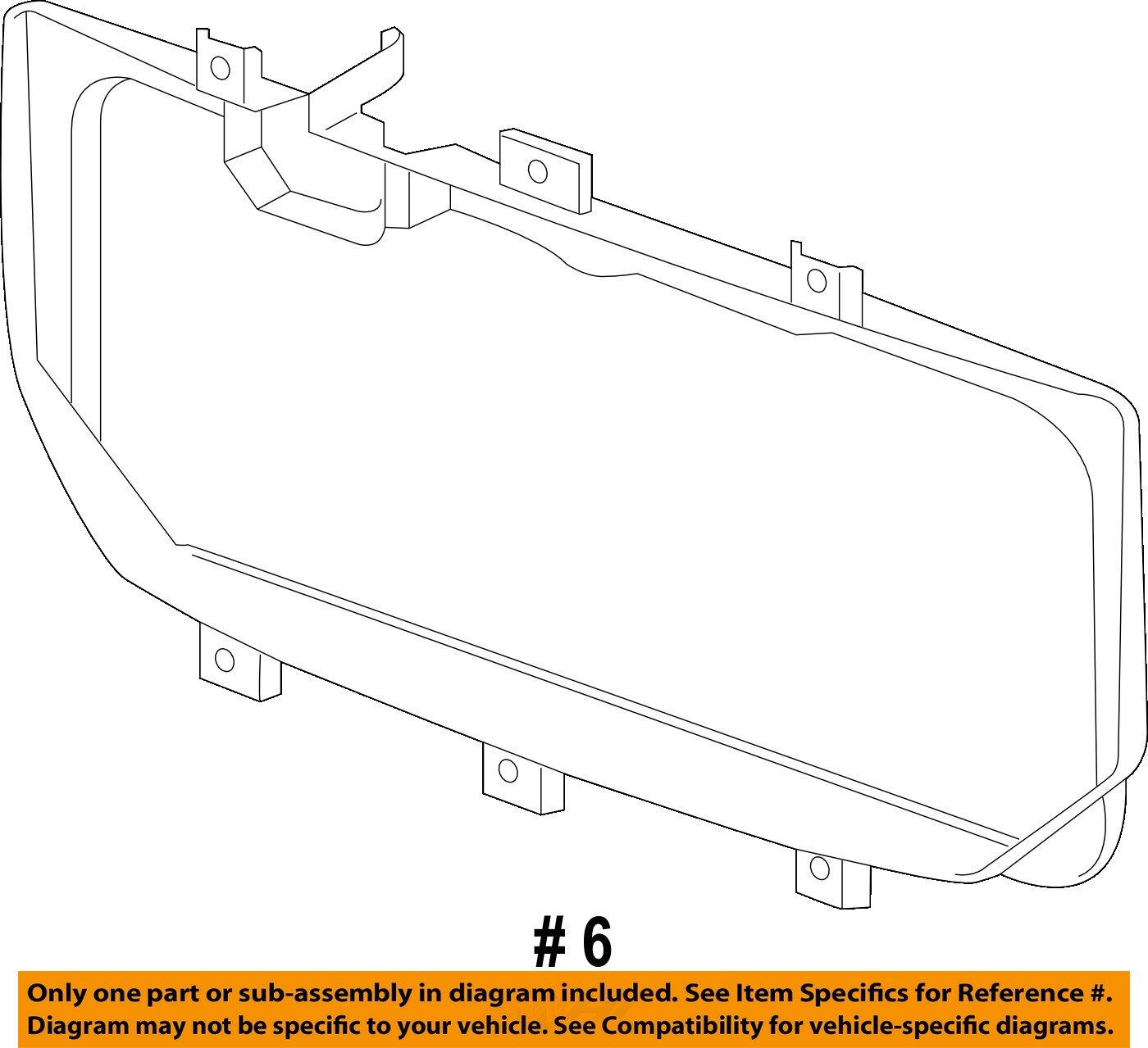 GMC GM OEM 2016 Sierra 1500-Inner Grille 84073555 | eBay