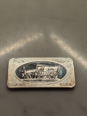 RARE Patrick Mint SF CA 1oz 999 FINE Silver Bar - Prairie Schooner ...