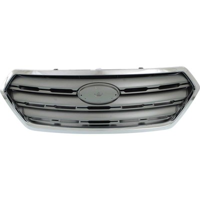 Grille For 2015-17 Subaru Outback Painted Silver Shell with Gray Insert ...