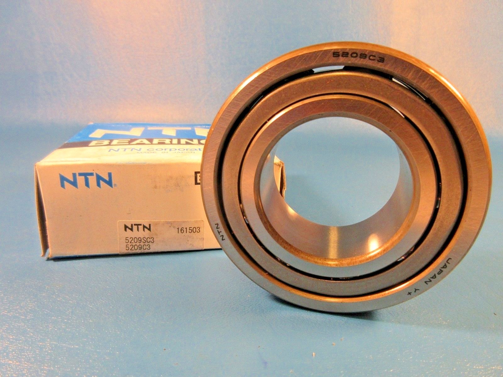 NTN 5209 S C3, 5209/C3 Double-Row Angular Contact Ball Bearing (SKF ...