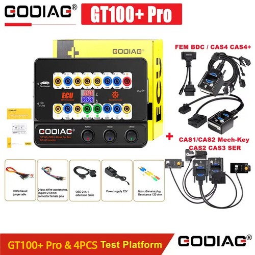 GODIAG GT100+Breakout Box w/t CAS1/CAS2/CAS3/CAS4+FEM/BDC Test Platform ...