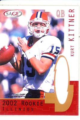kurt kittner eric crouch rc draft dual jersey patch illini huskers 2C ...