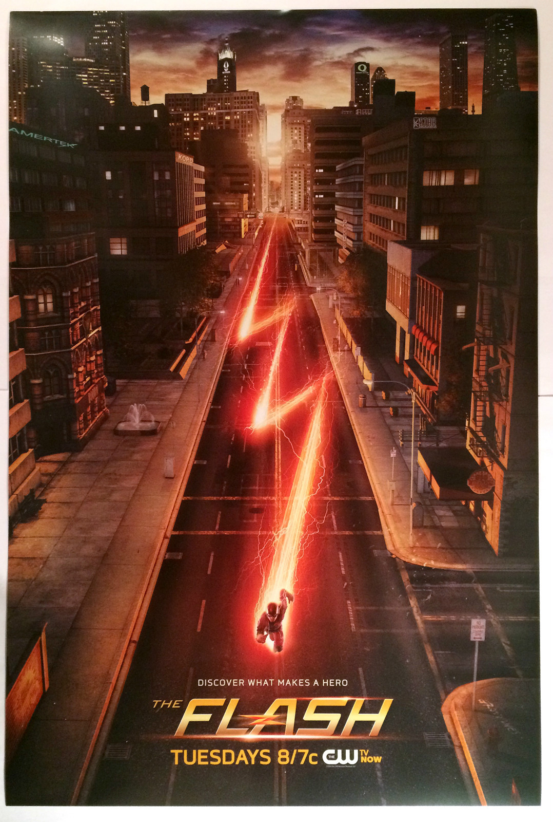 The Flash - Mint Promotional Poster - RARE - Vintage First Season CW Issue | eBay