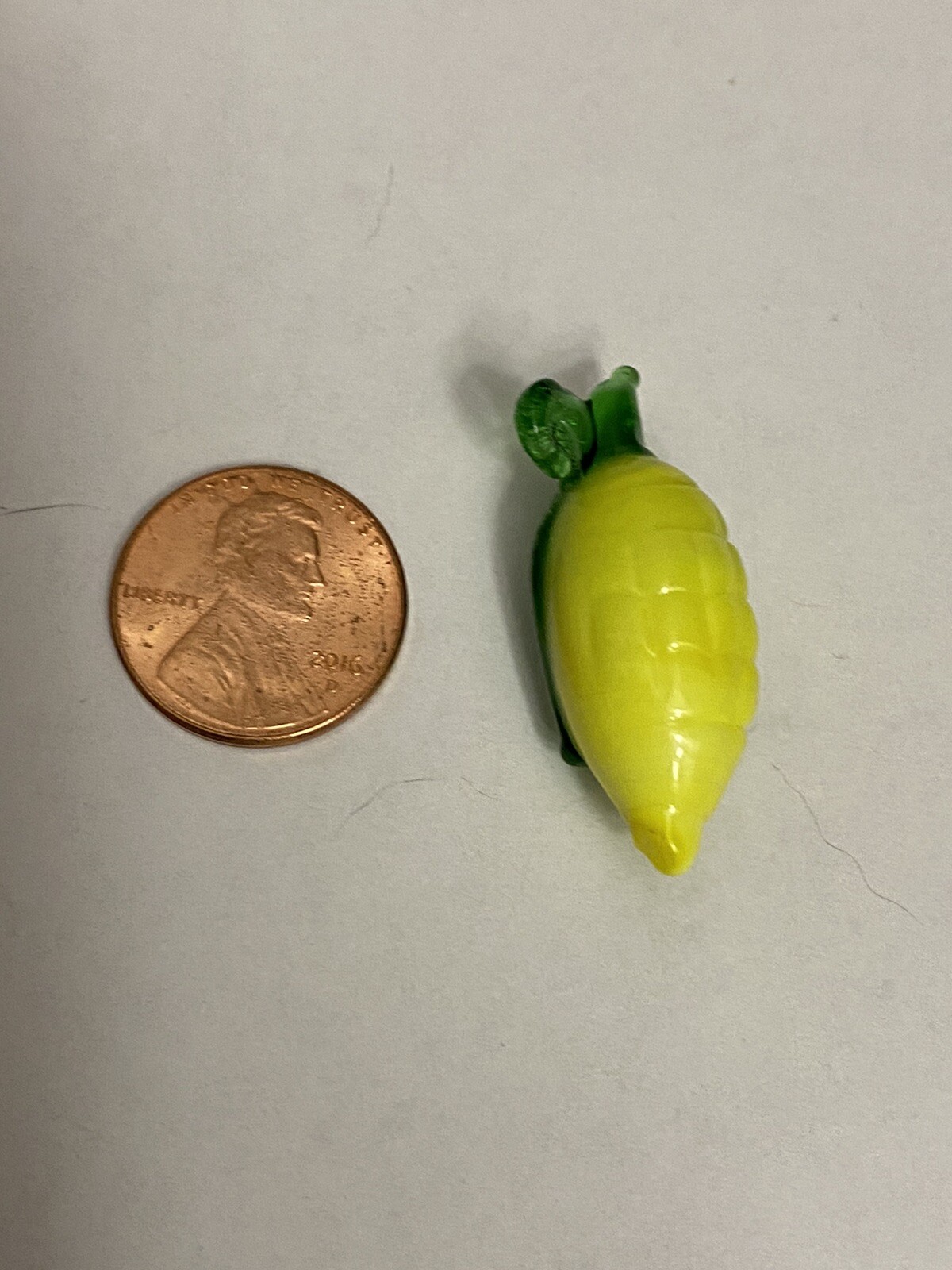 Hand Blown Glass Figurine Handmade Miniature Bead Pendant Corn Cob L | eBay