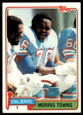 1981 TOPPS_ MORRIS TOWNS HOUSTON OILERS #166 | eBay