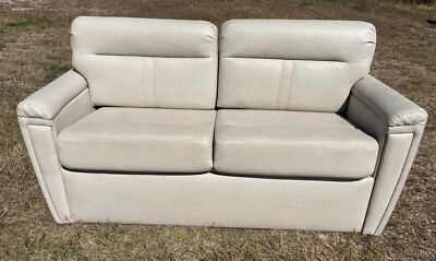 Lippert 69" Fold & Tumble Cream Sofa Bed Couch FT pull-out RV Motorhome ...