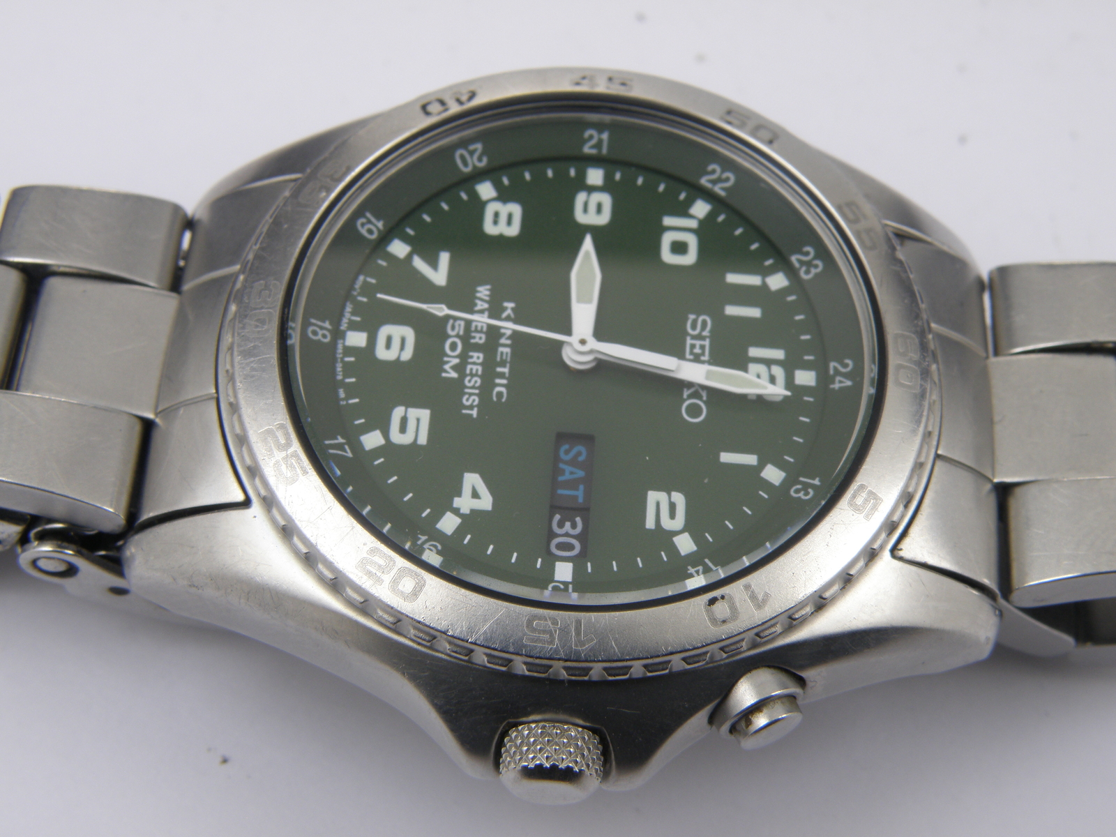 Gent's Seiko 5M63-0A50 Military Kinetic Watch - 50m | eBay UK