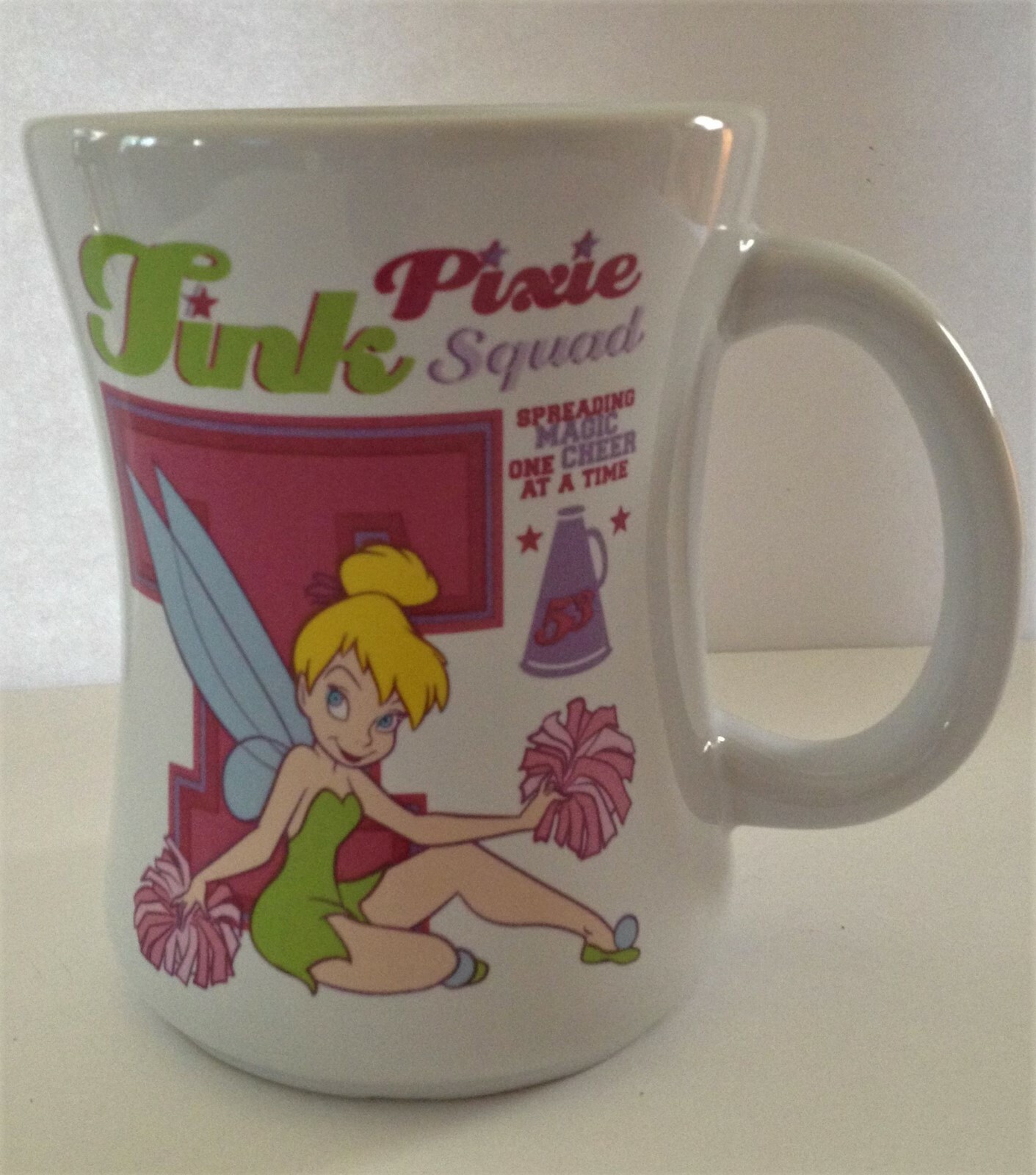 Disney Store TINKER BELL Pixie Squad MUG Tinkerbell Fairy CHEERLEADER TINK CUP | eBay