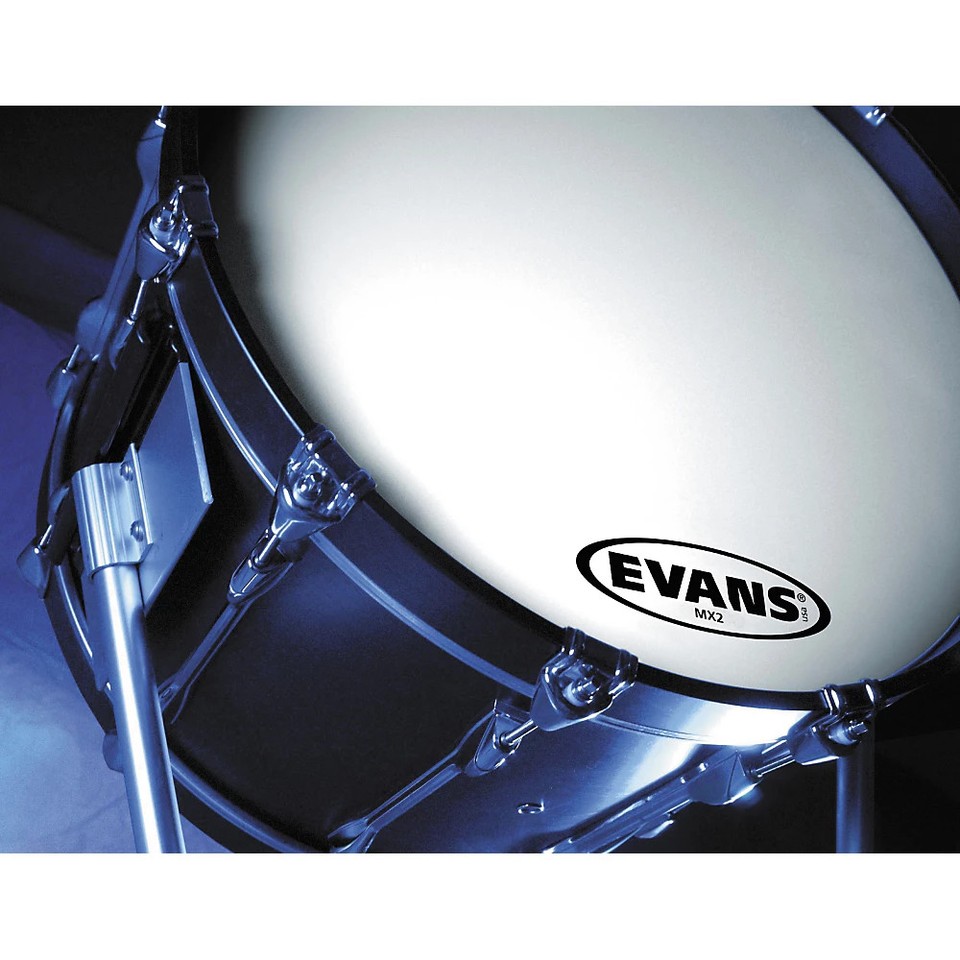 Evans MX2 White Marching Bass Head 18 in. | eBay