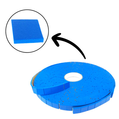 25x19x4mm Blue Foam Transit Pads 600 Pads per Roll Protective ...