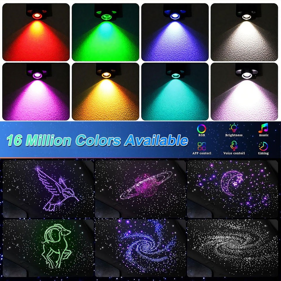 500pc Car Headliner Star Light Starlight Starry Roof Ceiling Light ...