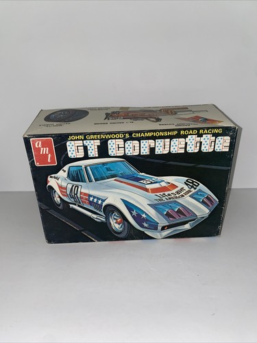 RARE Vintage 1973 AMT T389 Greenwood’s GT Corvette Model Kit Unbuilt | eBay