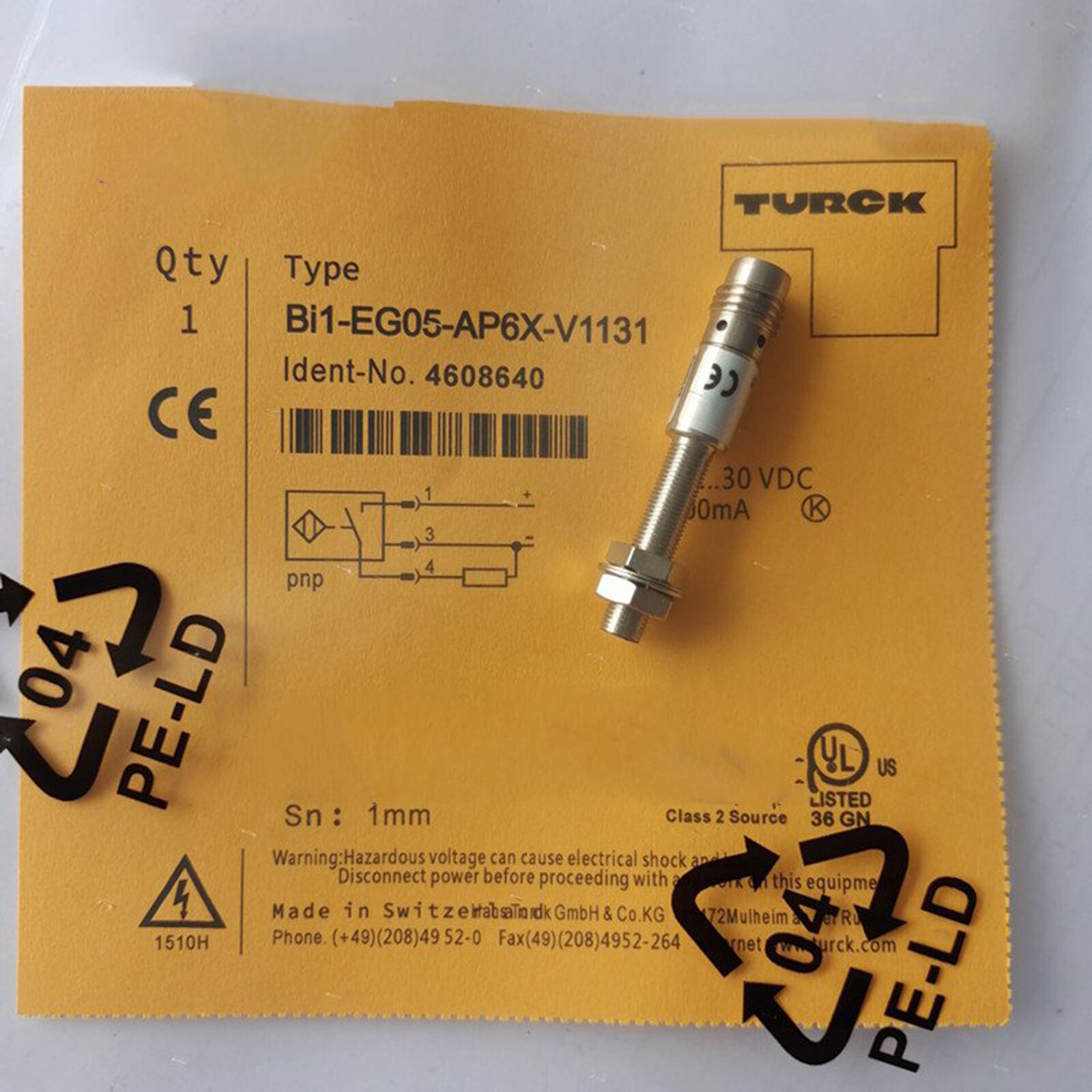 one NEW TURCK BI1-EG05-AP6X-V1131 Proximity Switch Free shipping | eBay