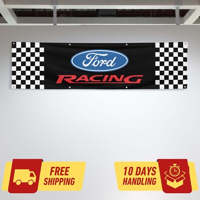 For Ford Racing Fans 2x8 ft Flag Birthday Gift Banner | eBay