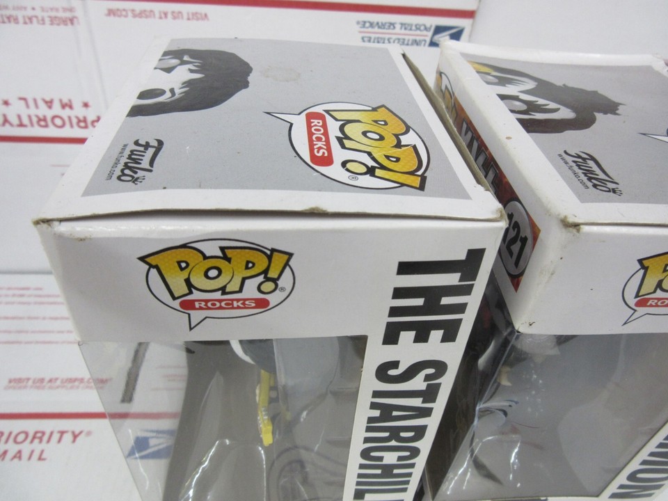 4 Funko Pop! Rocks KISS 121 122 123 124 Demon Catman Starchild Ace ...