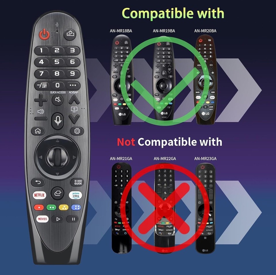 New Replaced MR20GA For LG Magic Remote Control Voice 2020 Smart TV ...
