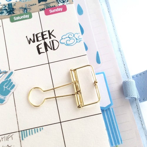 Gold Planner Clips Bulldog Paper Clip 33mm | eBay Australia