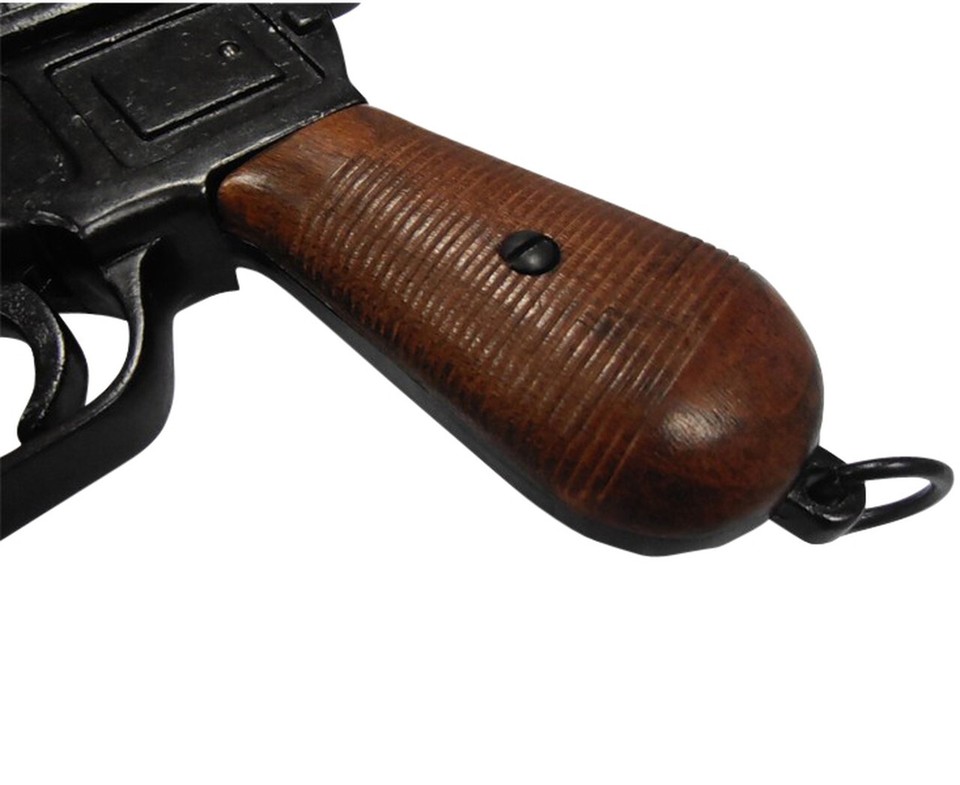 Denix WWII 1896 Mauser C96 Non-Firing Replica Gun Pistol With Wood ...
